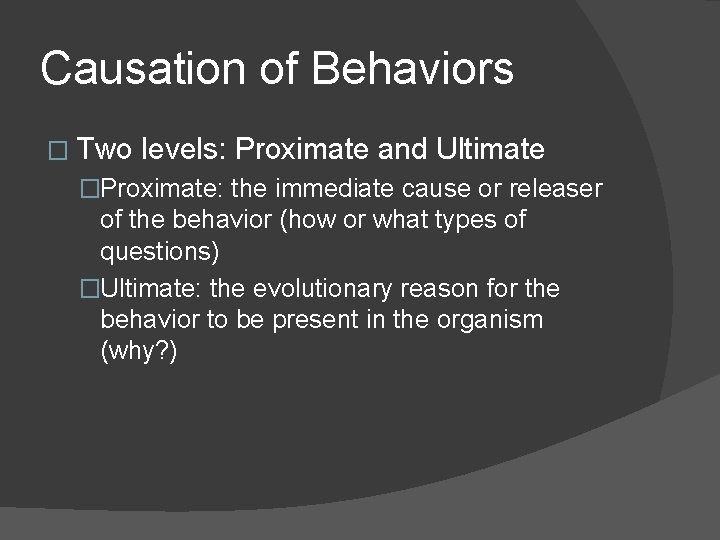 Chapter 51 ANIMAL BEHAVIOR What is Behavior anything