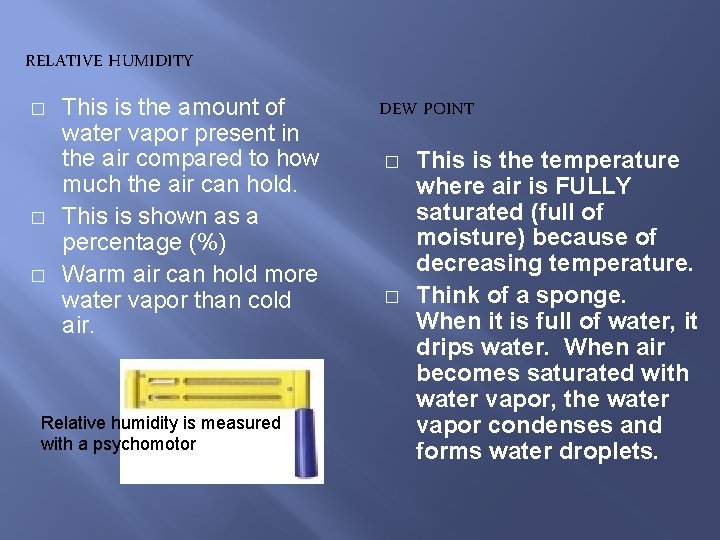 DESCRIBING WEATHER Chapter 5 lesson 1 Standards Sc