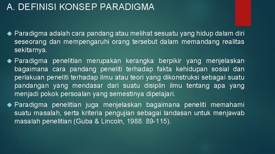 PARADIGMA ILMU DAN KARAKTERISTIKNYA CREATED BY DR UMMANAH