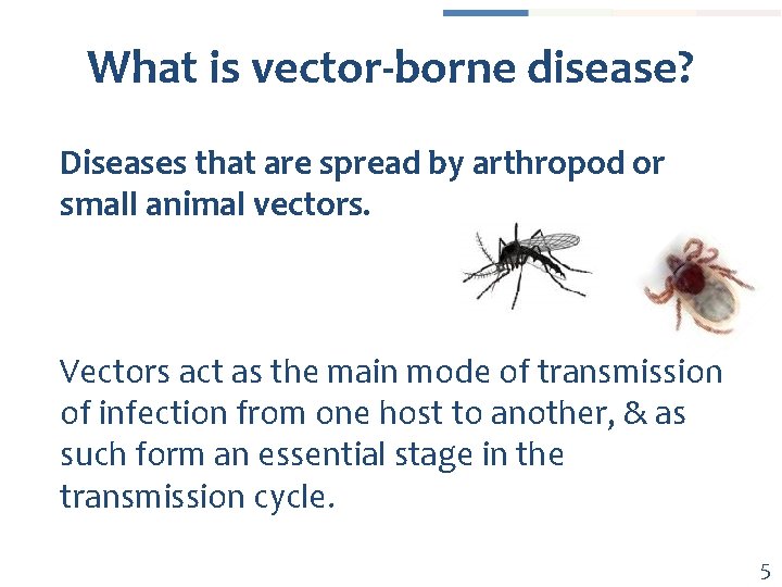 Module 8 Vectorborne diseases climate change Key messages