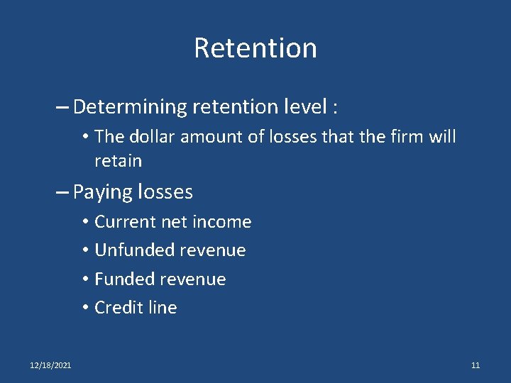 12182021 1 Chapter 3 Introduction To Risk Management
