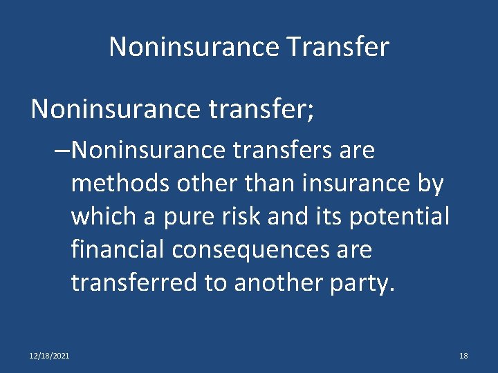 12182021 1 Chapter 3 Introduction To Risk Management
