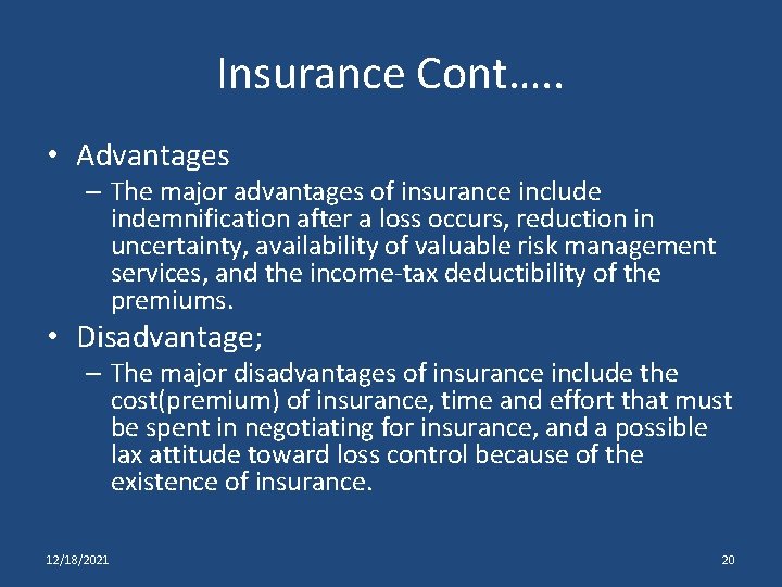 12182021 1 Chapter 3 Introduction To Risk Management