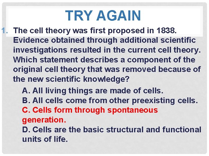 DESCRIBE THE SCIENTIFIC THEORY OF CELLS CELL THEORY