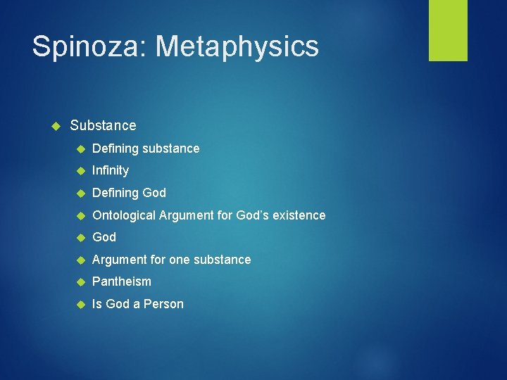 Modern Philosophy PART TWO Baruch Spinoza Background Early