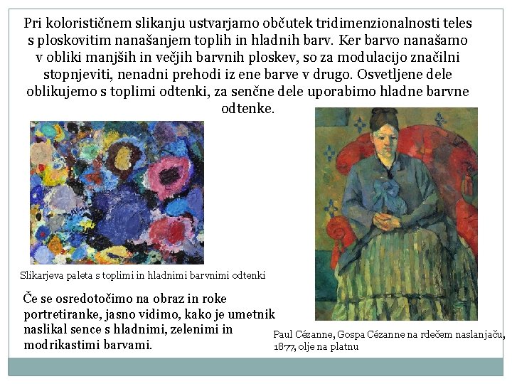 BARVNO KOLORISTINO SLIKANJE MODULACIJA PORTRET e si ogledamo