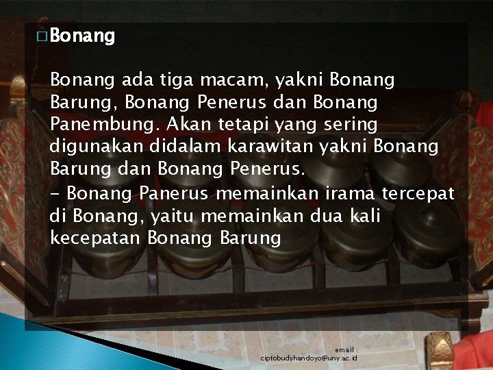 SEKILAS TENTANG KARAWITAN DRS CIPTO BUDY HANDOYO M