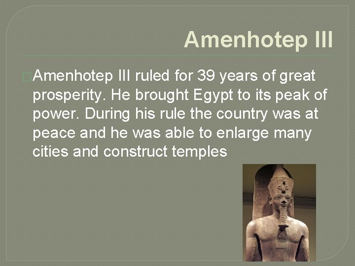 Egyptian Pharaohs The Pharaohs of Ancient Egypt were