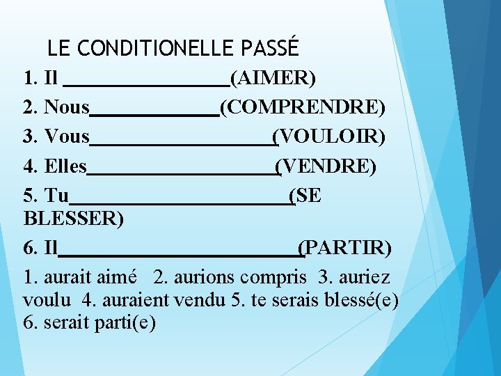 LE CONDITIONNEL PASS Made by Dr Nidhi Sharma