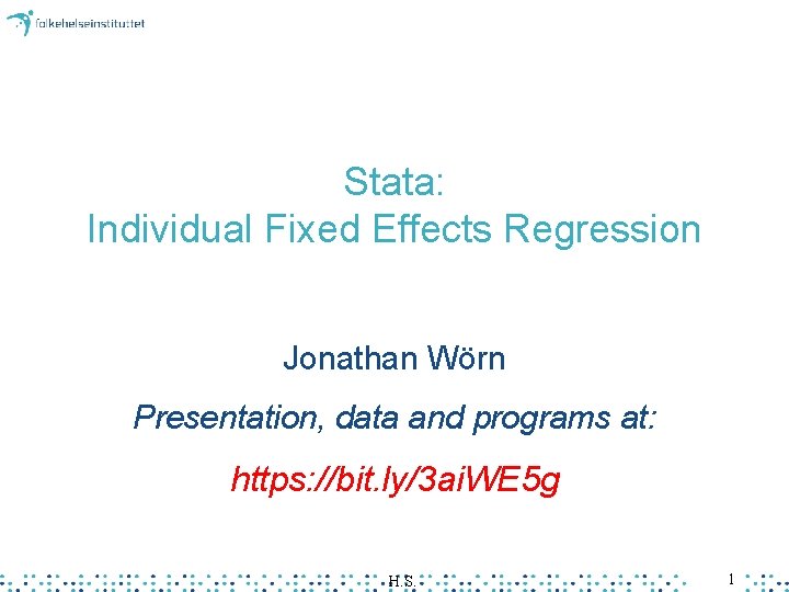 Stata Individual Fixed Effects Regression Jonathan Wrn Presentation