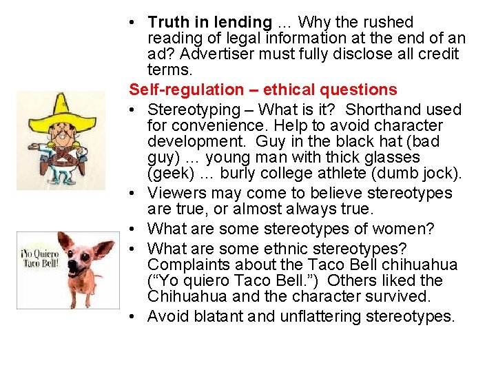 Chapter 3 Legal and Ethical Implications Federal regulation