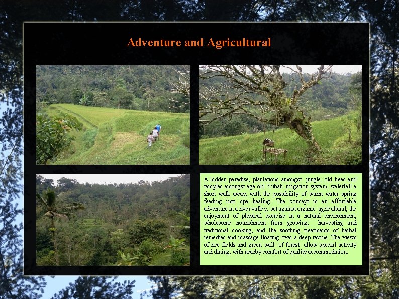Adventure and Agricultural Palaga Presentation A hidden paradise