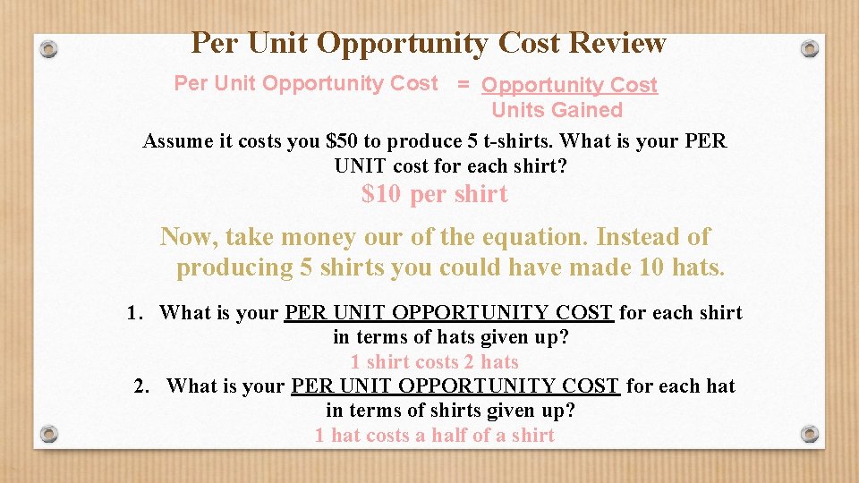 Unit 1 Basic Concepts Absolute and Comparative Advantage
