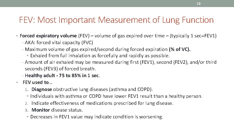 1 BI 233 Laboratory Respiratory Physiology 2 Pulmonary