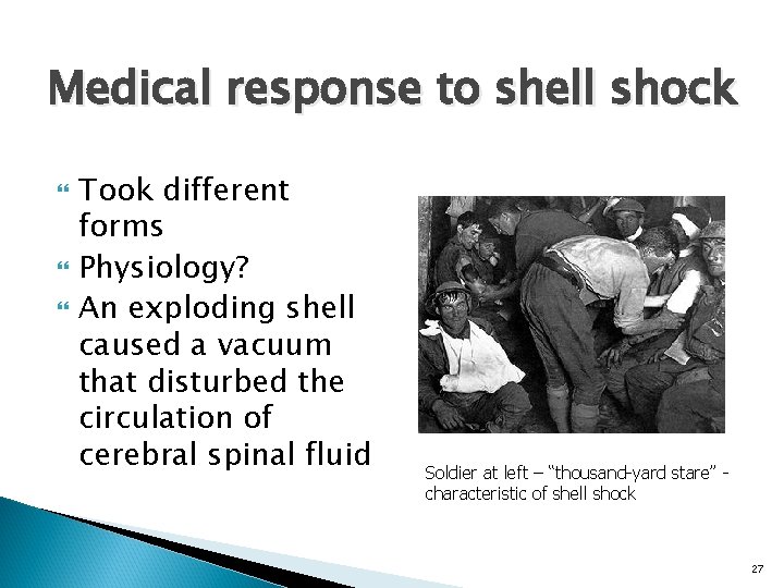 History 410 A Medicine History Society WWI Medicine