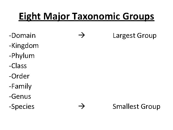 Taxonomy Order in Diversity Taxonomy the science of