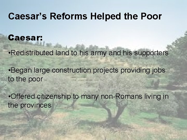 Expansion of the Roman Republic Creates Problems Created