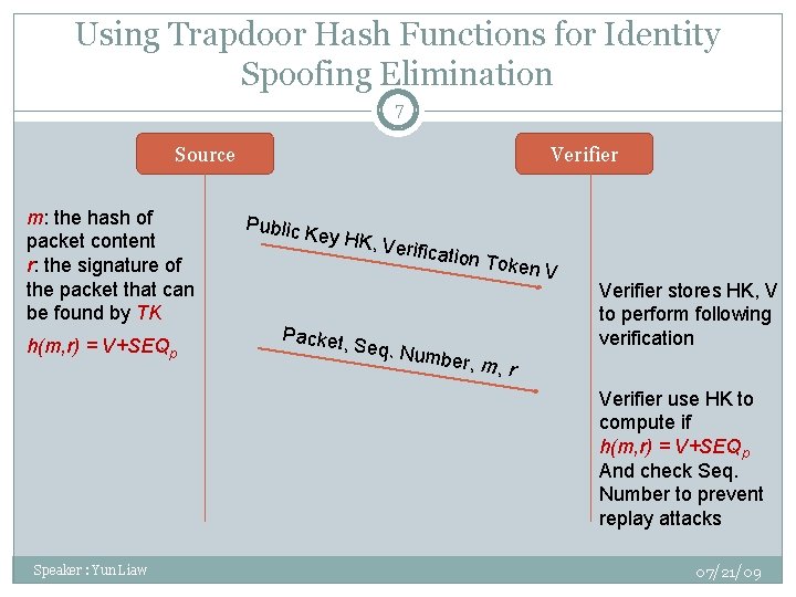 Building Accountability into the Future Internet JELENA MIRKOVIC