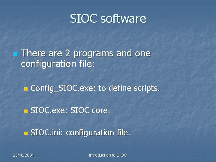 Introduction to SIOC By Manuel Vlez Translation by