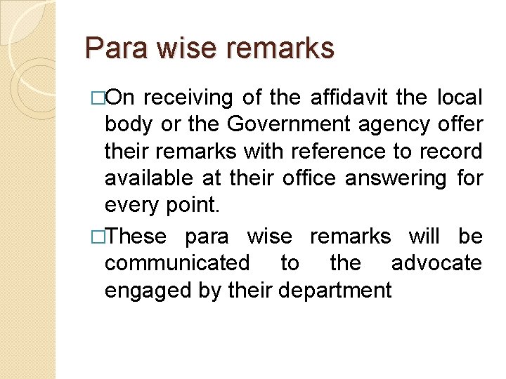 Training on Court cases process to Ward Planning