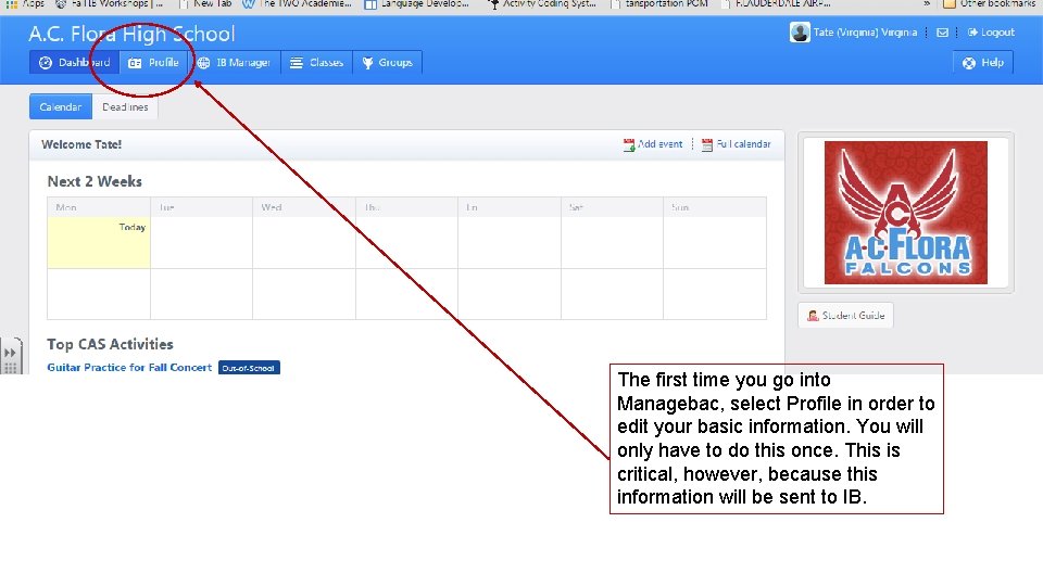 MANAGEBAC BEGINNINGS Stepbystep process to entering in your