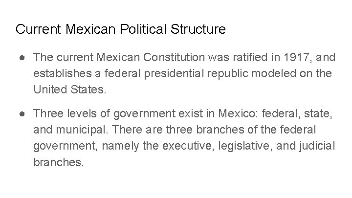 Mexico Political and Economic Change Jackson Kane History