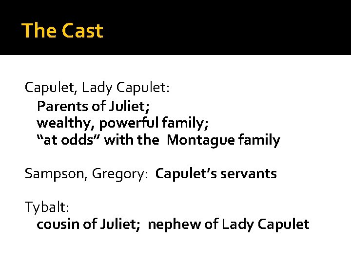 English 521 Shakespeares Romeo Juliet The Middle Ages