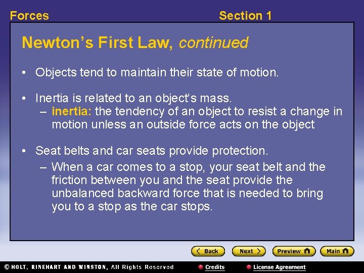 Forces Section 1 Newtons First and Second Laws