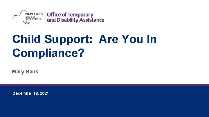 Child Support Are You In Compliance Mary Hans