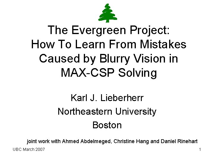 The Evergreen Project How To Learn From Mistakes