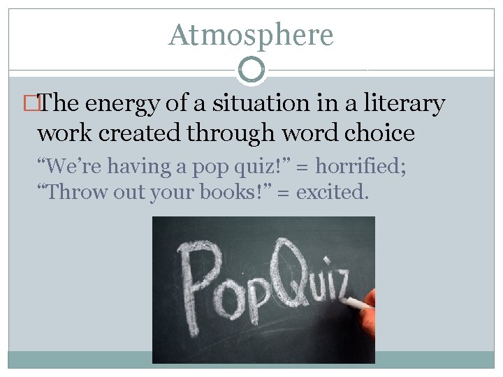 Literary Devices ENG 1 DI MR BIGNELL Mood