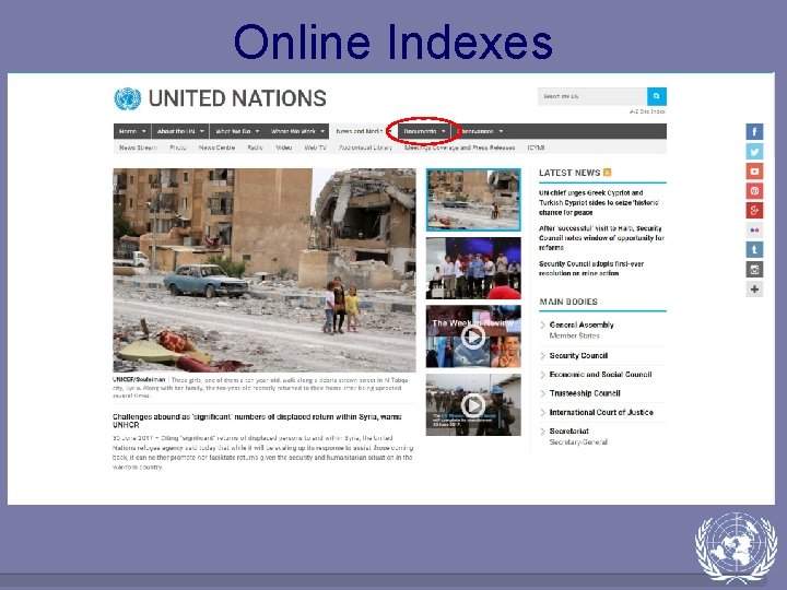 United Nations Sources United Nations Sources UN Citation