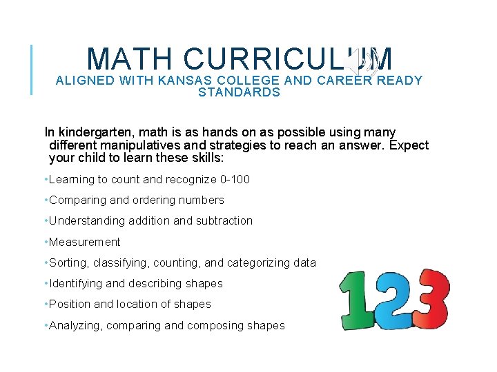 WELCOME TO THE KINDERGARTEN EXPERIENCE Lansing Elementary School