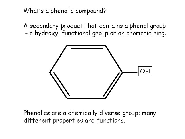 Whats a phenolic compound A secondary product that