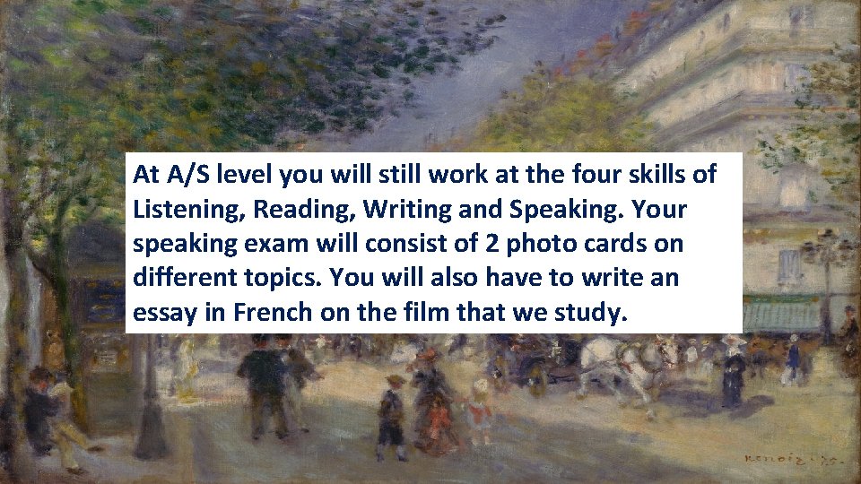 Year 12 French Transition Lesson Ice breaker can