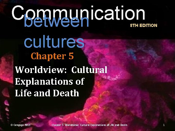 Communication between 8 TH EDITION cultures Chapter 5