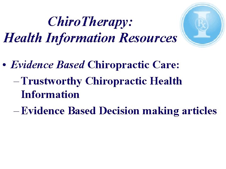 Transform Chiro Therapy com Into A Professional WebBased