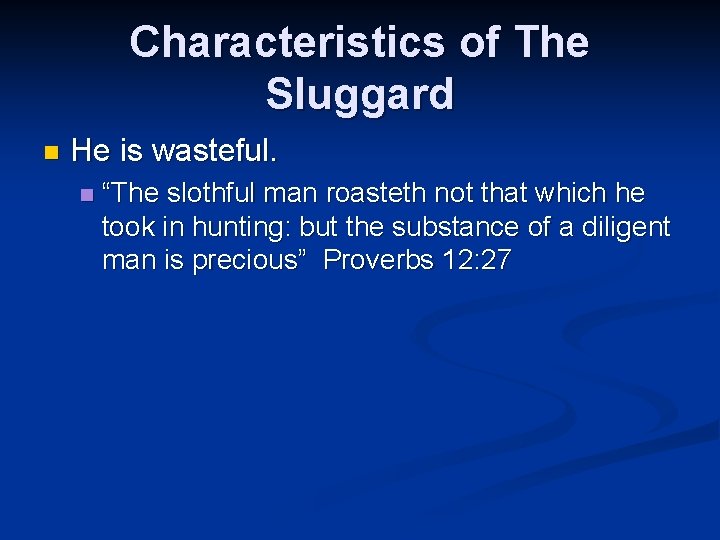 Studies In Proverbs Lesson 4 The Sin Of