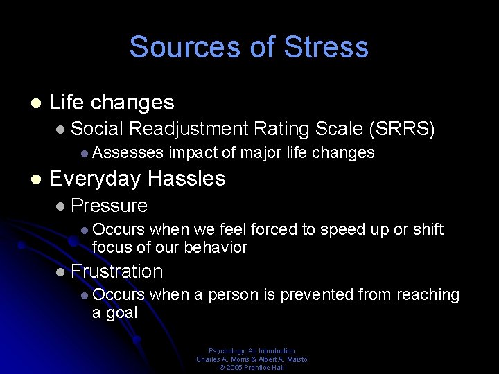 Stress and Health Psychology Chapter 12 Psychology An