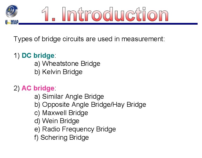 CHAPTER 4 Bridge circuit DC or AC is