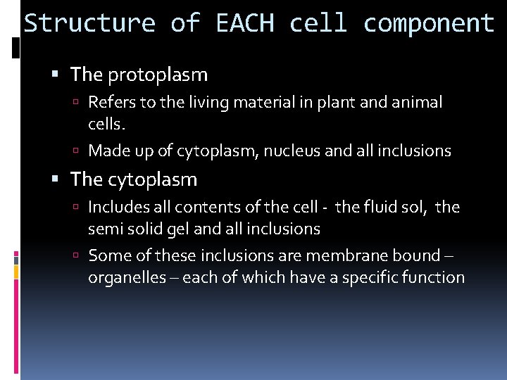 CELLS THE BASIC UNIT OF LIFE Every living