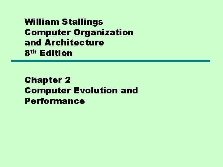 William Stallings Computer Organization and Architecture 8 th