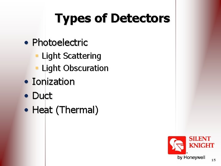 Intro to Basic Fire Alarm Technology Silent Knight