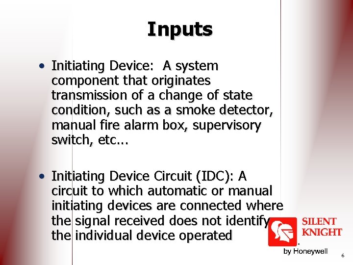 Intro to Basic Fire Alarm Technology Silent Knight