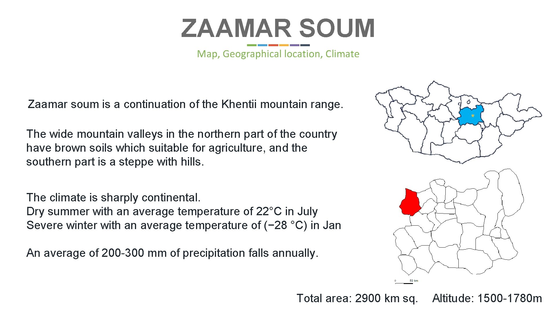 Environmental Issue in Zaamar Tuv province Mongolia LANDSCAPE