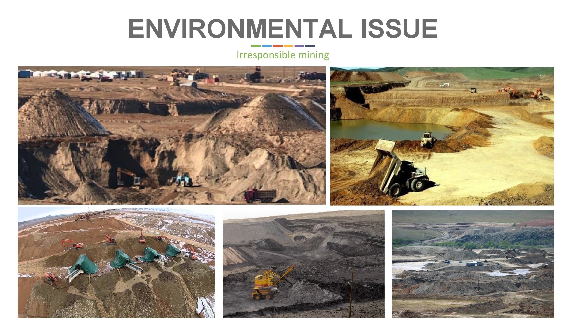 Environmental Issue in Zaamar Tuv province Mongolia LANDSCAPE