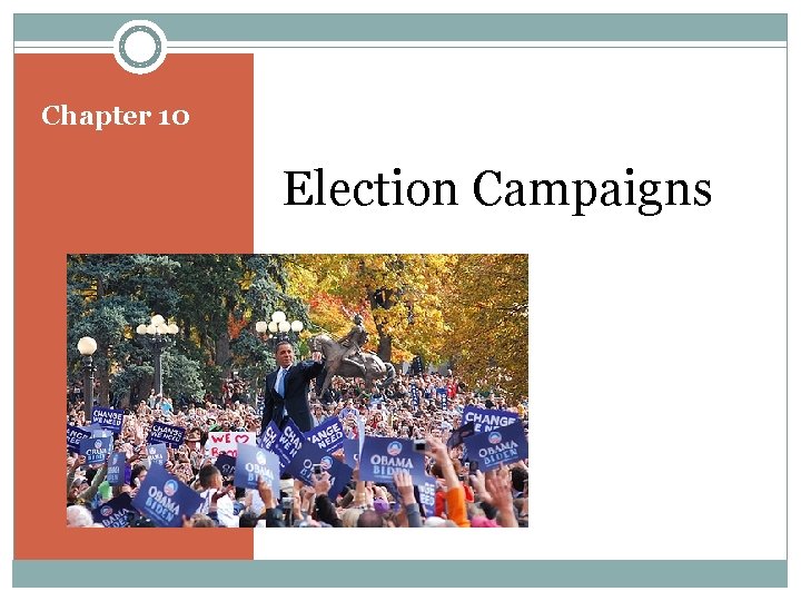 Chapter 10 Election Campaigns Types of Elections General