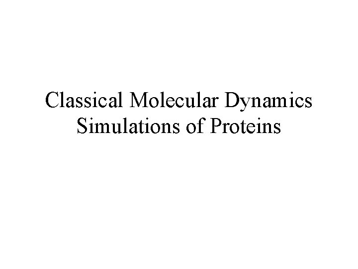 Protein Folding Biospectroscopy Lecture 5 F 14 PFB