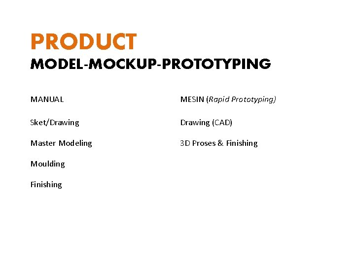 PRODUCT MODELMOCKUPPROTOTYPING MANUAL MESIN Rapid Prototyping ...