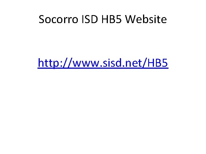 Socorro Middle School Implementing the New Graduation Plans